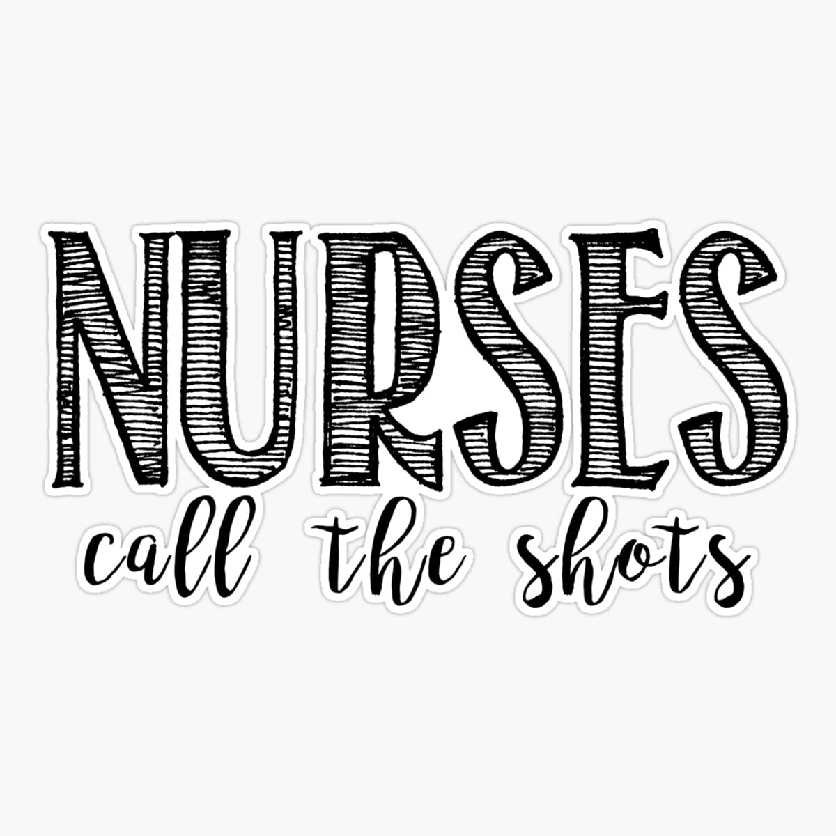 Maneki Nurses Call The Shots, Rn Quote Er, Phone Decal Water Bottle ...