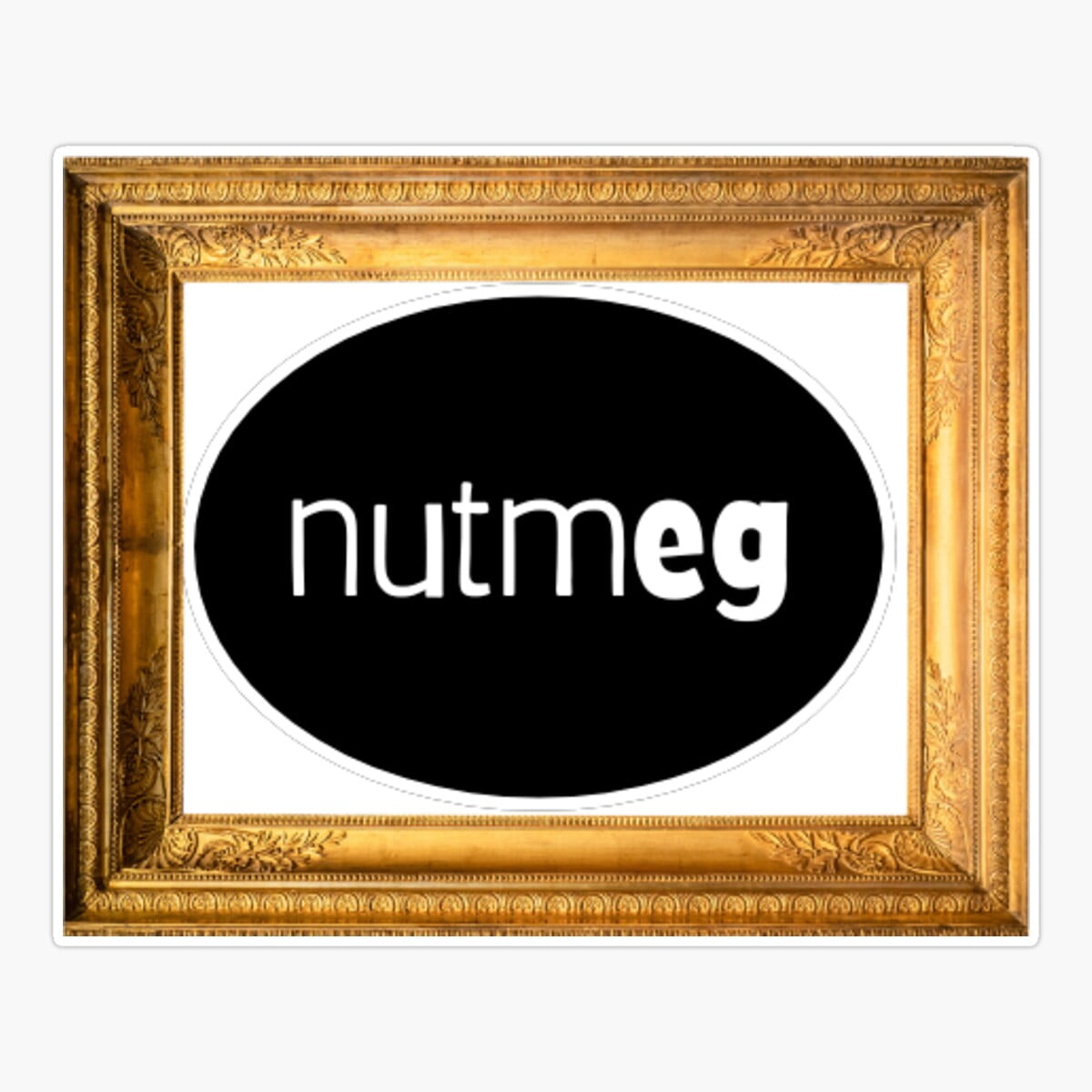 Maneki Nutmeg Sticker, Phone Decal Water Bottle Stickers Car Decals ...