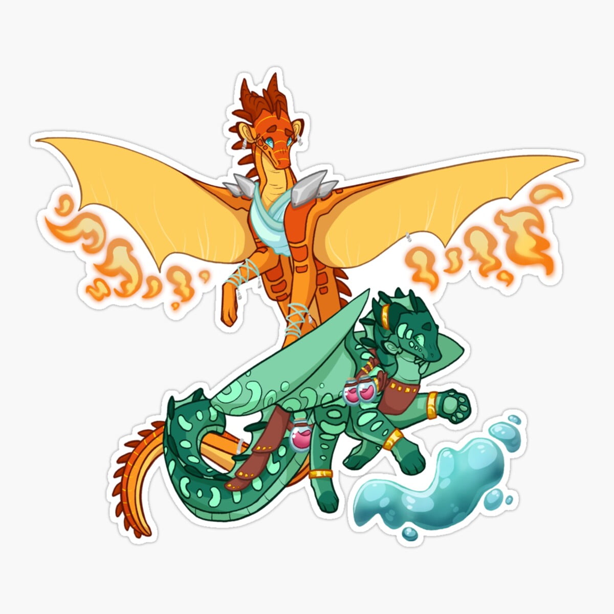 Maneki Ocean Explosion Gang Sticker, Phone Decal Water Bottle Stickers ...