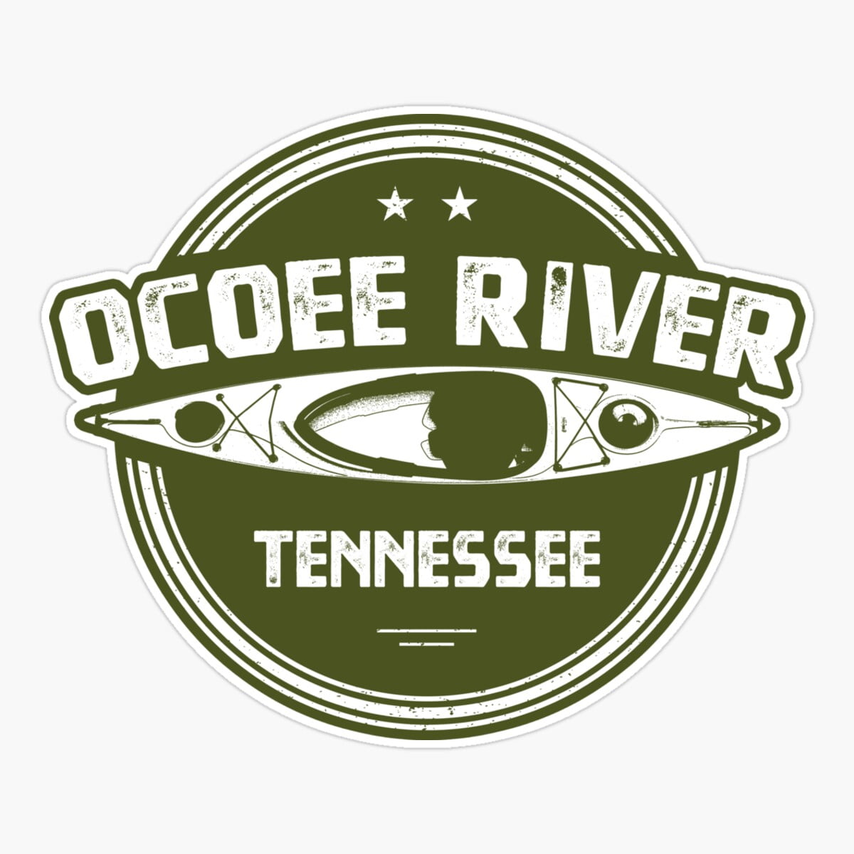 Maneki Ocoee River, Tennessee Er, Phone Decal Water Bottle Stickers Car ...