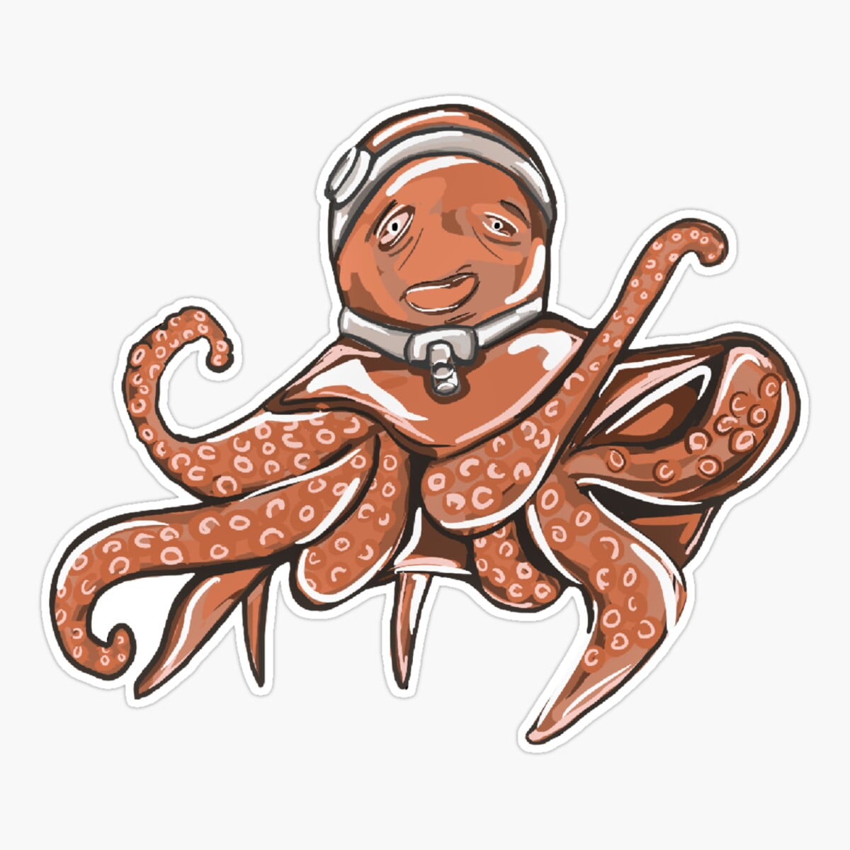 Maneki Octopus With Treacher Collins Syndrome Er, Phone Decal Water ...