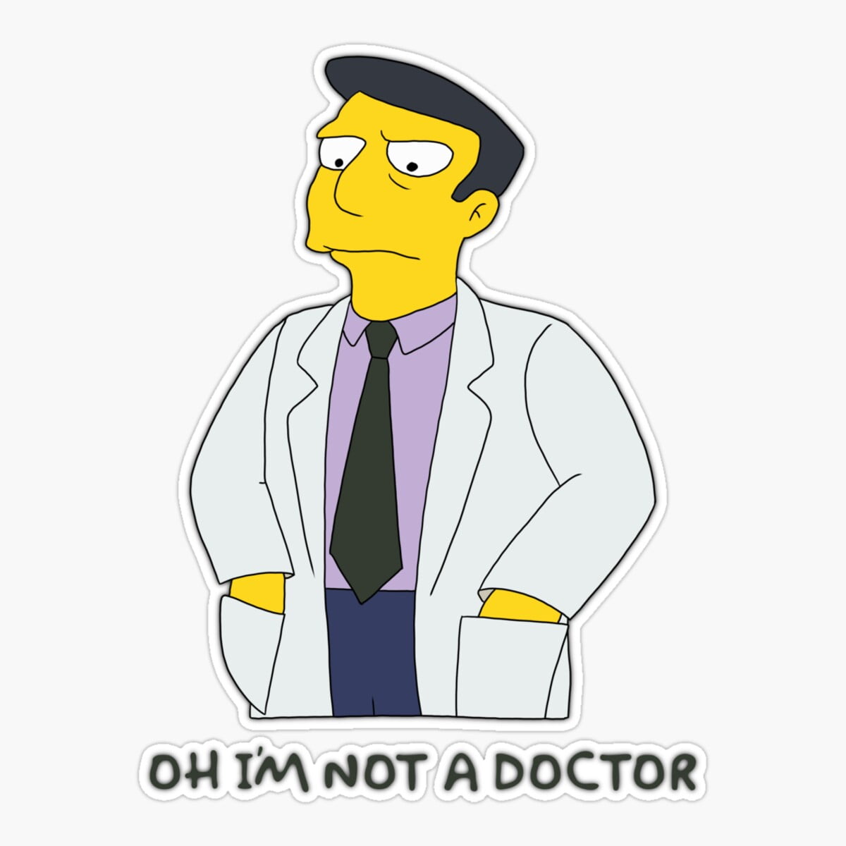 Maneki Oh I’M Not A Doctor Er, Phone Decal Water Bottle Stickers Car ...