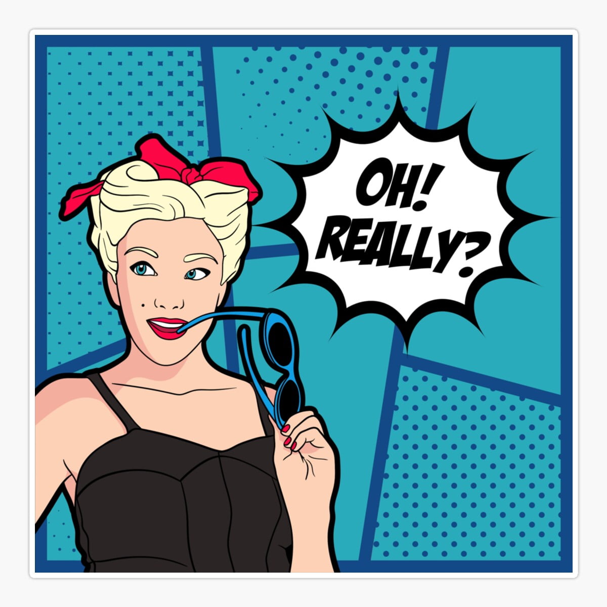 Maneki Oh Really? Sticker, Phone Decal Water Bottle Stickers Car Decals ...