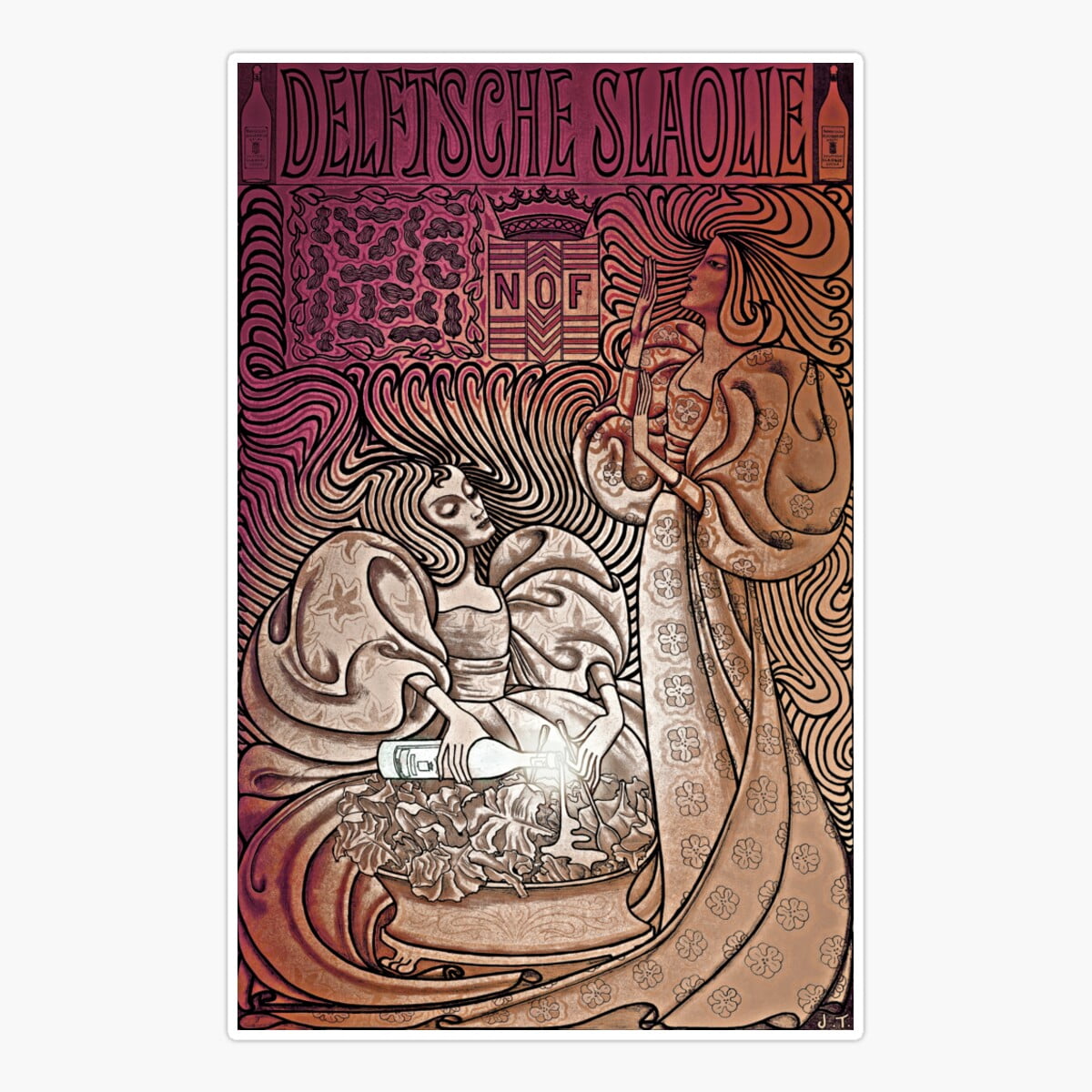 Maneki Oily Rapture_ Sticker, Phone Decal Water Bottle Stickers Car ...