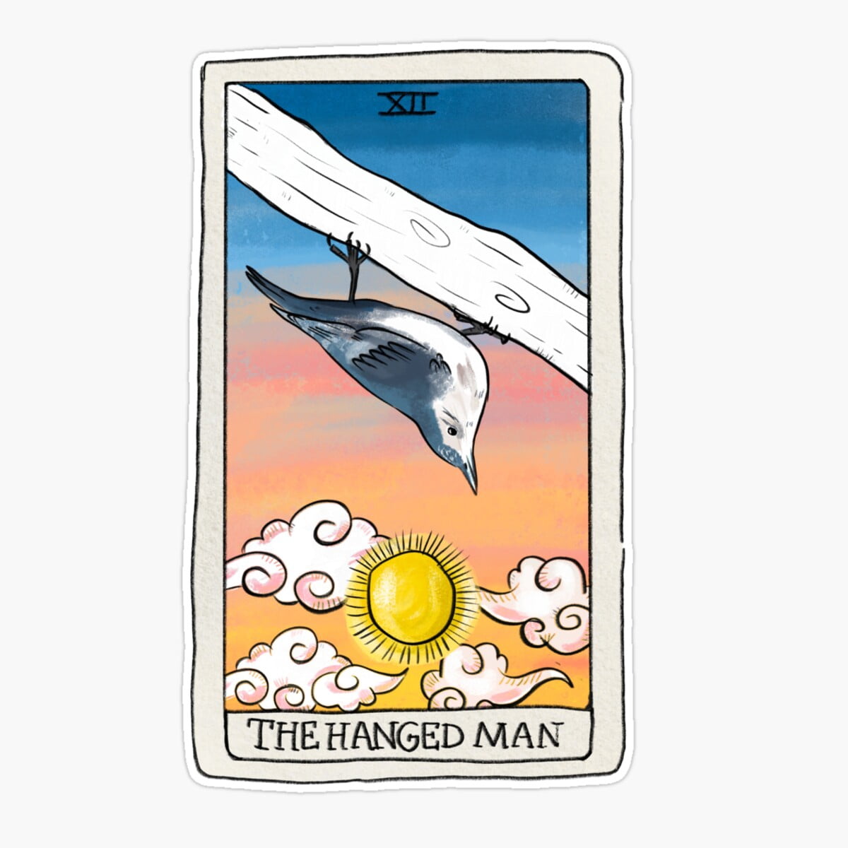 Maneki Oiseaux Tarot: The Hanged Man Er, Phone Decal Water Bottle ...