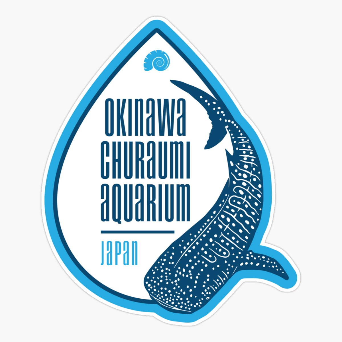 Maneki Okinawa Churaumi Aquarium – Japan Sticker, Phone Decal Water ...