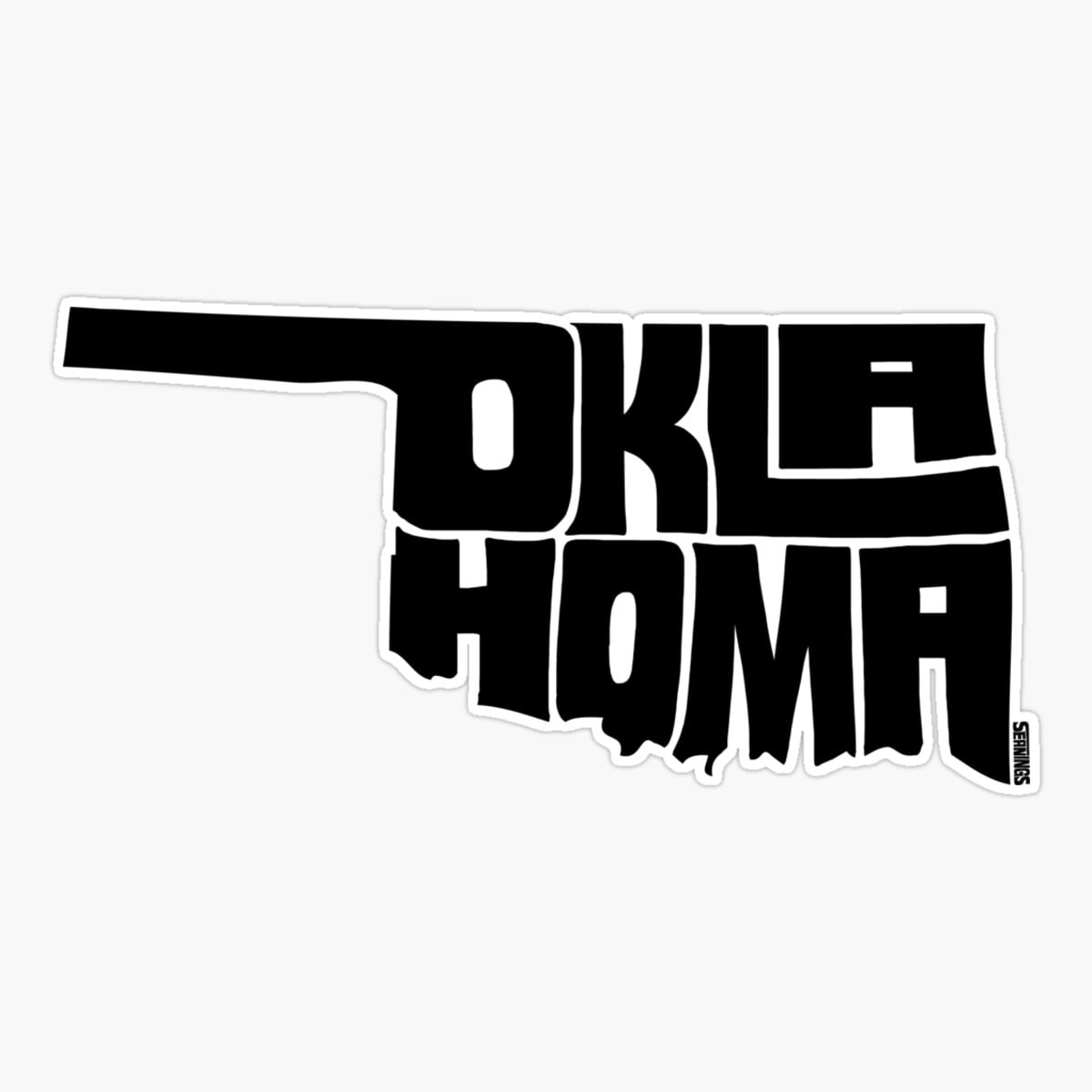 Maneki Oklahoma Sticker, Phone Decal Water Bottle Stickers Car Decals ...