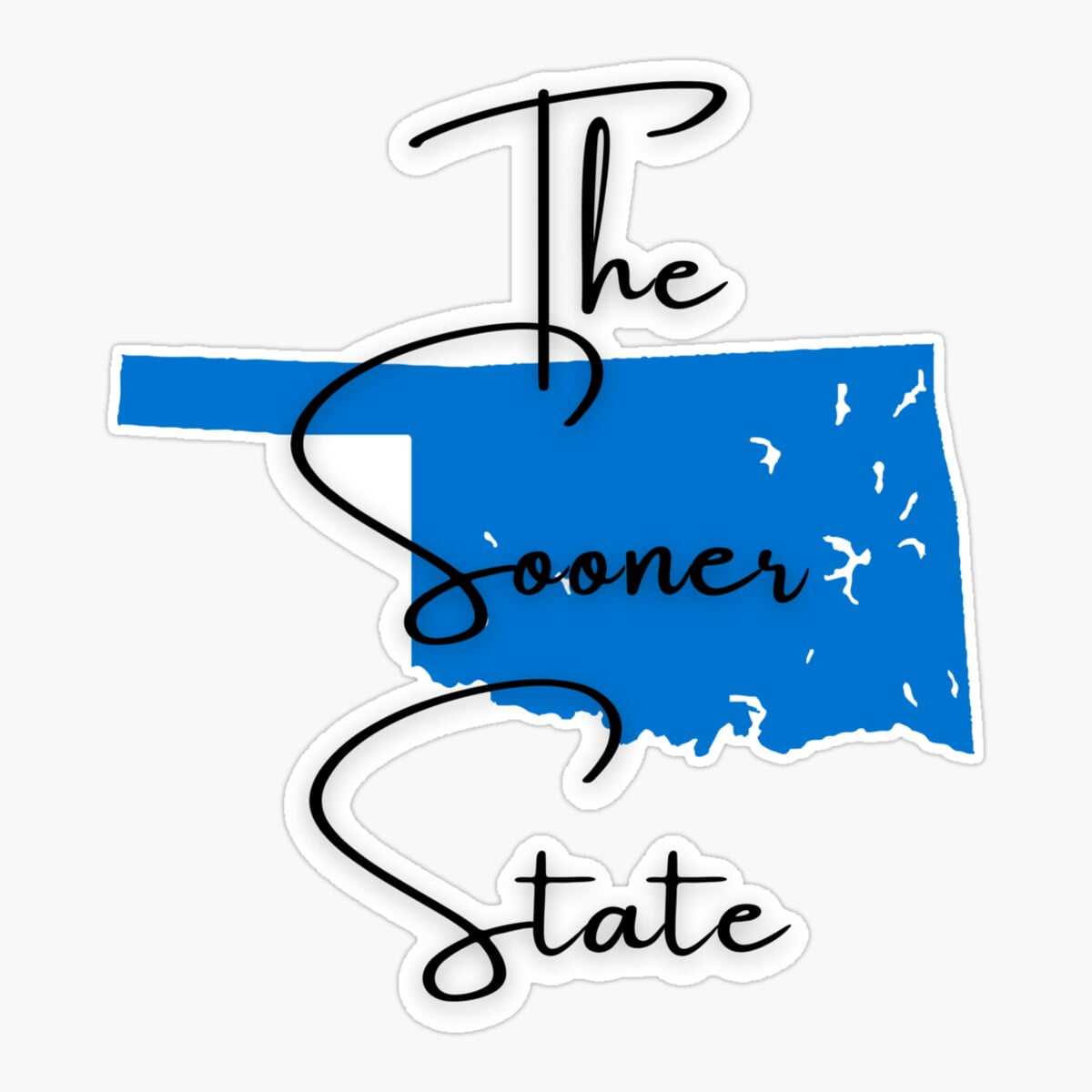 Maneki Oklahoma | The Sooner State | State Nicknames Series Sticker ...