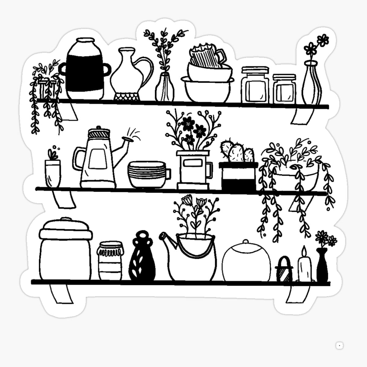 Maneki Old Ashioned Kitchen Sticker Sticker, Phone Decal Water Bottle ...