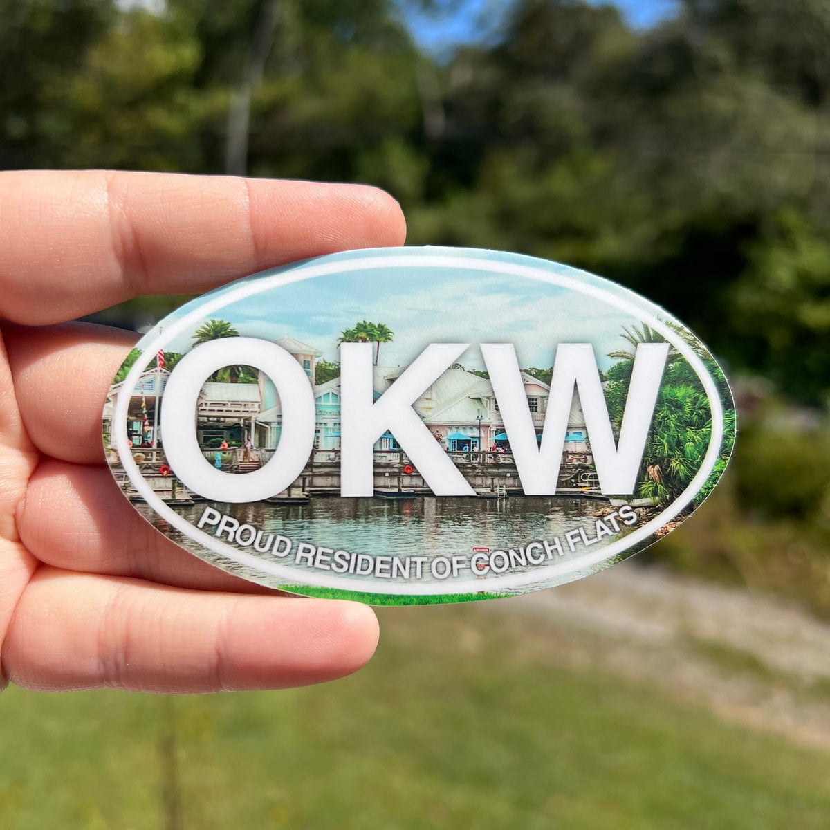 Maneki Old Key West Conch Flats Sticker , Laptop Sticker, Florida ...