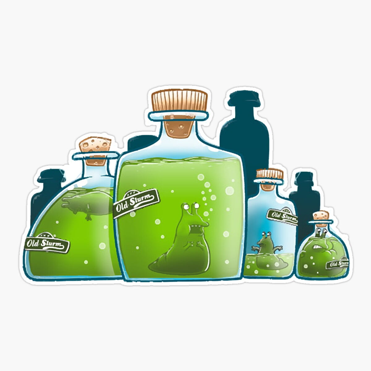 Maneki Old Slurm Er, Phone Decal Water Bottle Stickers Car Decals ...