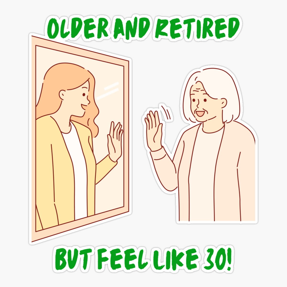 Maneki Older And Retired But Feel Like 30 Er, Phone Decal Water Bottle ...