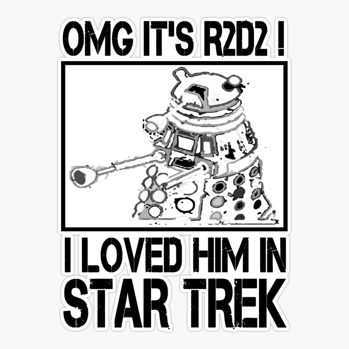 Maneki Omg It'S R2D2 T-Shirt, Dr Who, Funny T-Shirt Er, Phone Decal ...