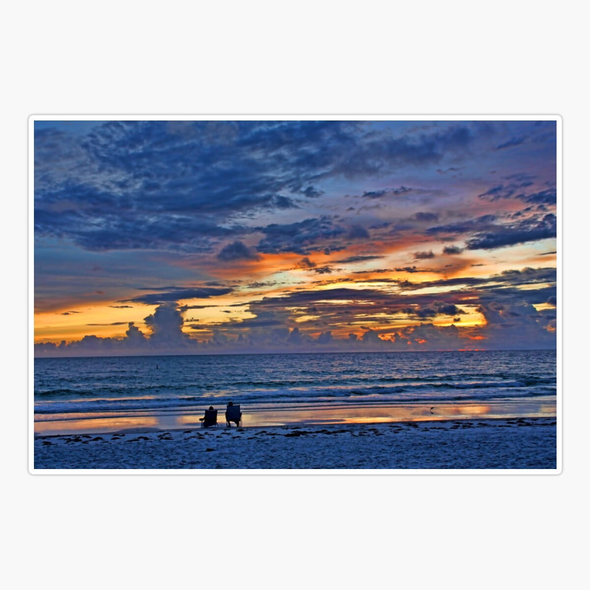 Maneki On A Quiet Beach With You Sticker, Phone Decal Water Bottle ...