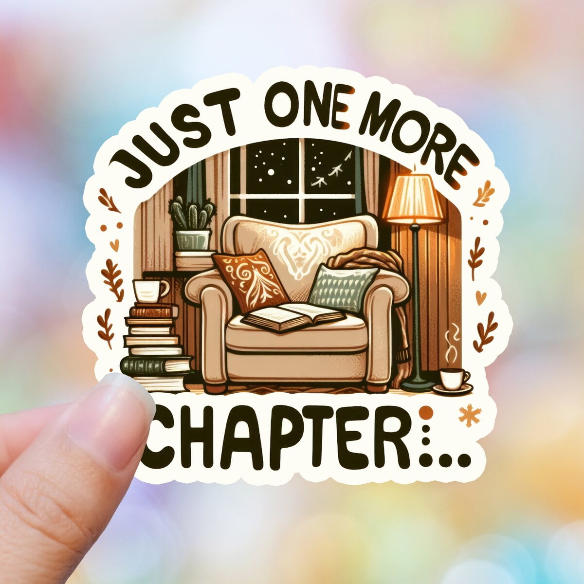 Maneki One More Chapter Sticker Book Sticker Smut Sticker Kindle Sticker Laptop Sticker Flower ...