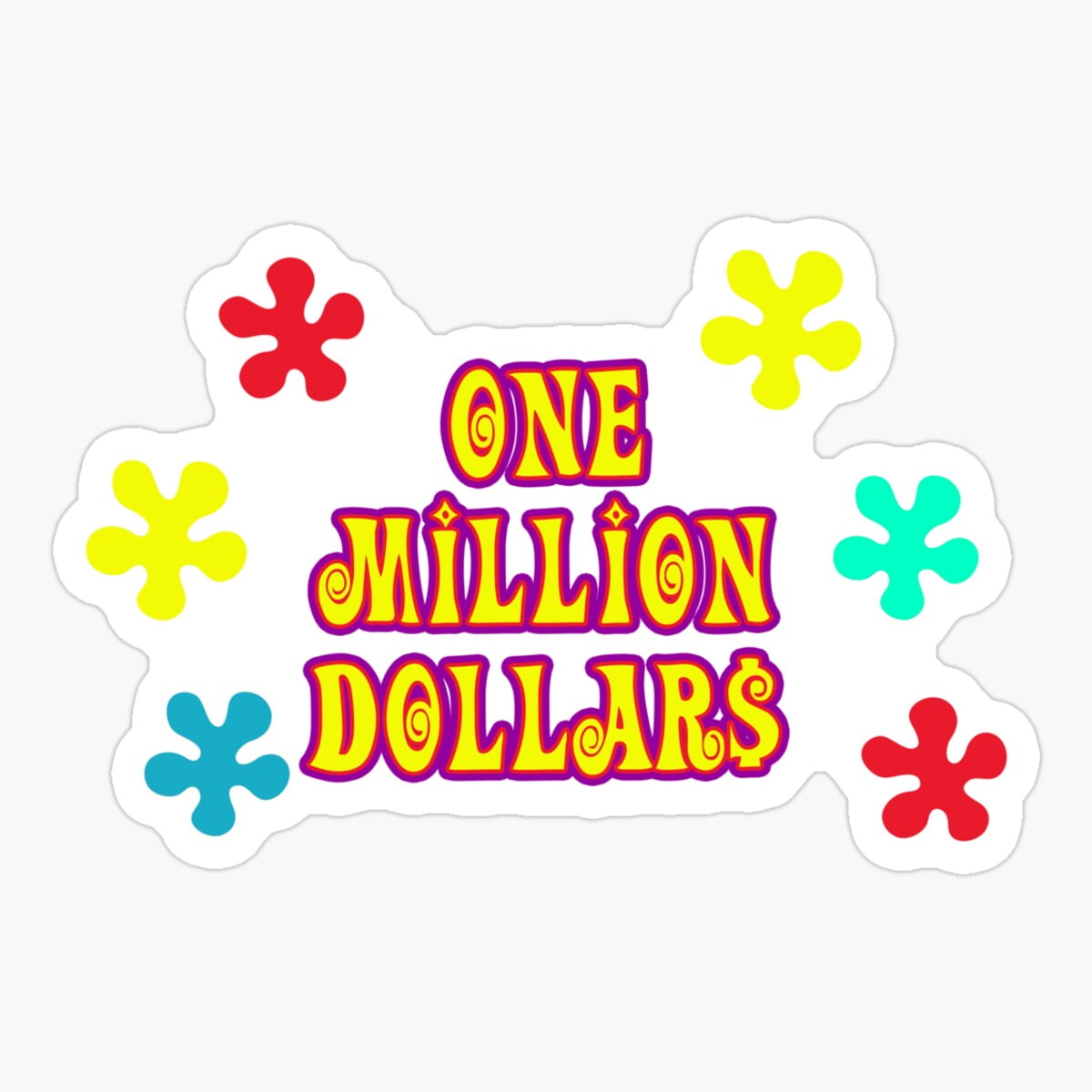 Maneki One Million Dollars Er, Phone Decal Water Bottle Stickers Car ...