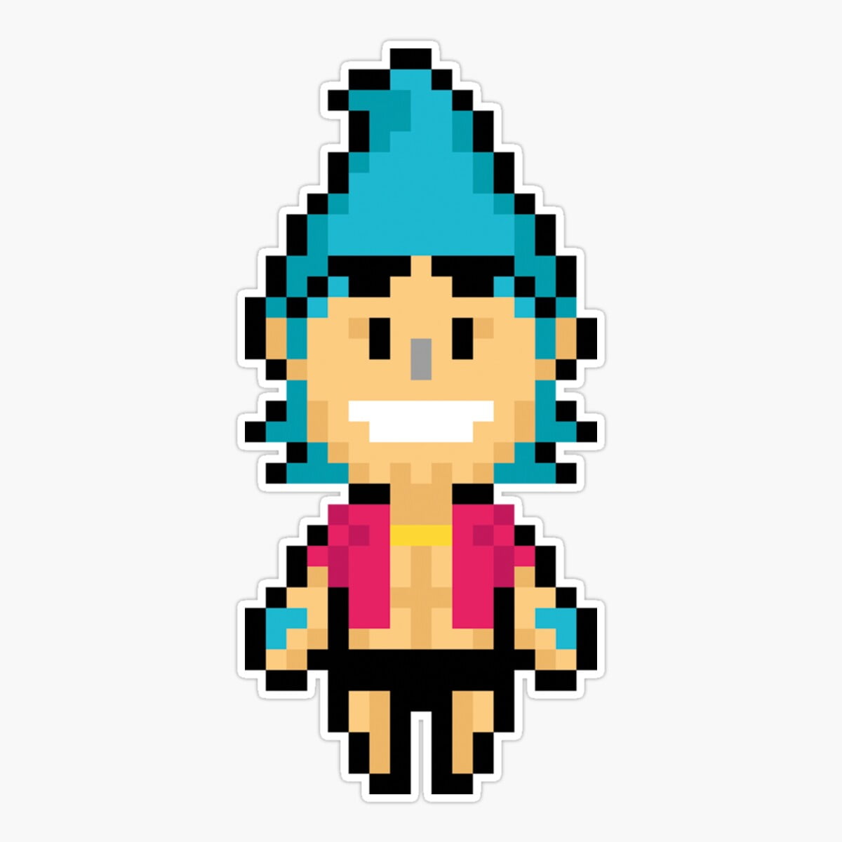 Maneki One Piece Ranky Pixel Art Er, Phone Decal Water Bottle Stickers ...