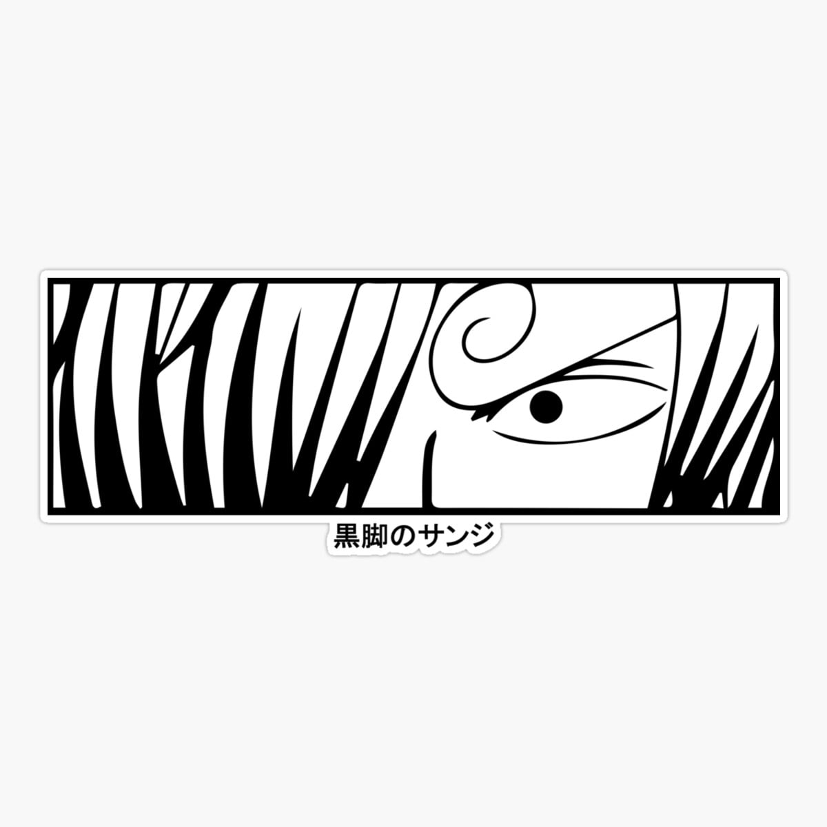 Maneki One Piece : Sanji Eyes - Manga Er, Phone Decal Water Bottle ...