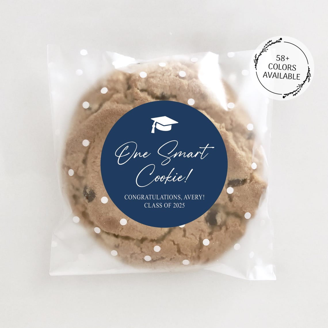 Maneki One Smart Cookie Graduation Ers, Graduation Party Favors Labels ...