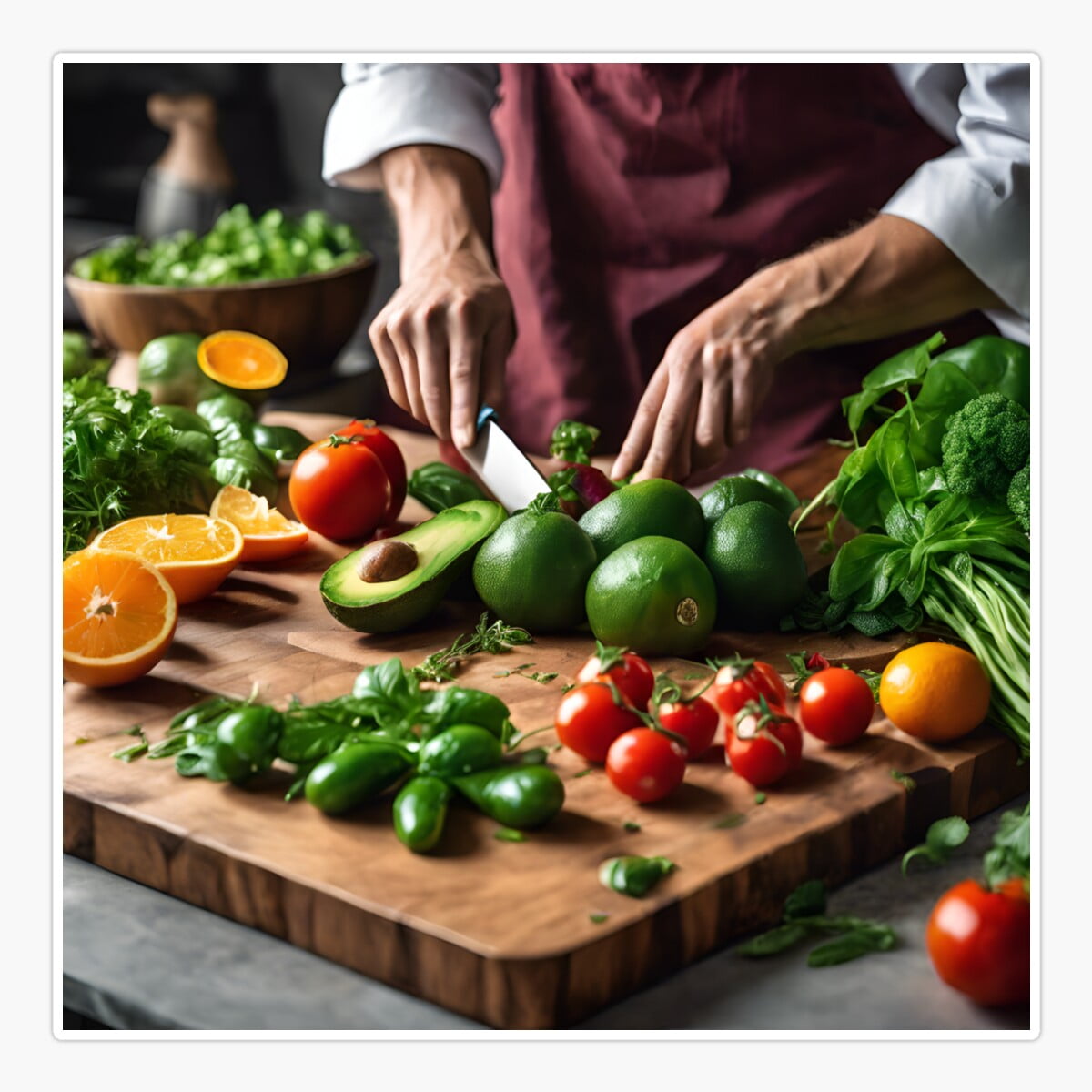 Maneki Only Resh Ingredients Can Save A Recipe. Sticker, Phone Decal ...