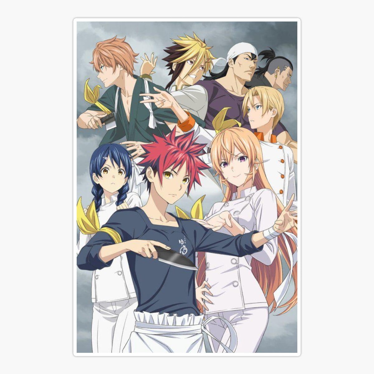 Maneki Ood Wars Group Picture Sticker, Phone Decal Water Bottle Stickers Car Decals, Funny ...