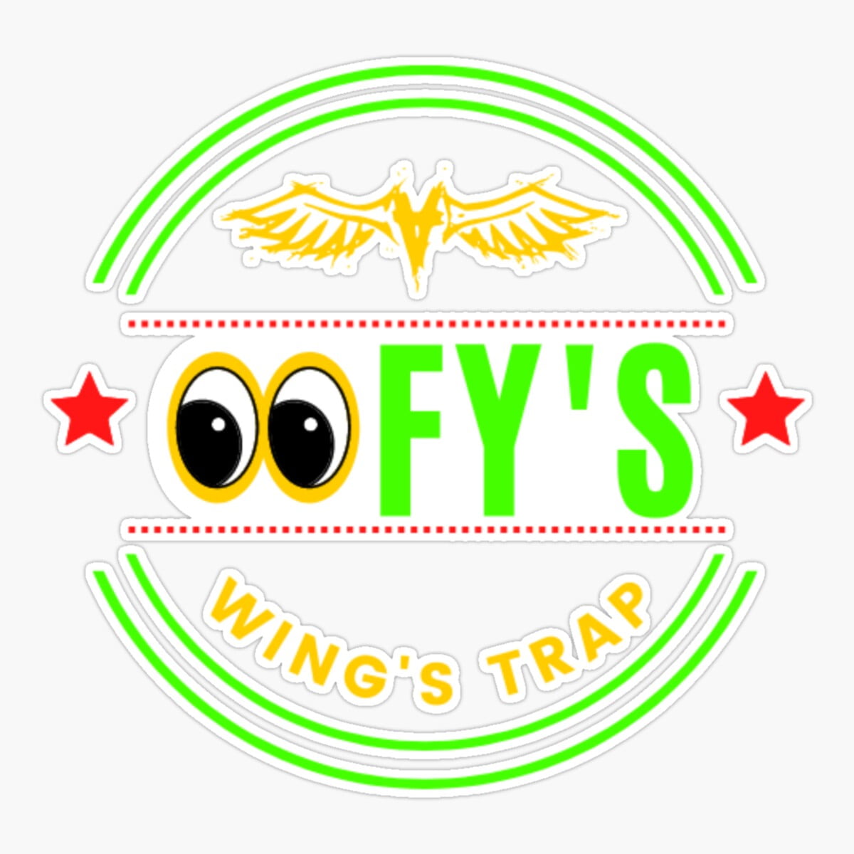 Maneki Ooy'S Wing'S Trap Sticker, Phone Decal Water Bottle Stickers Car ...