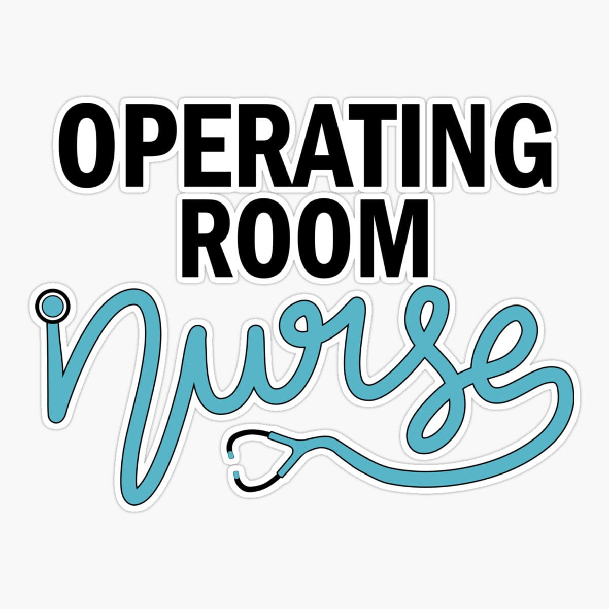 Maneki Operating Room Nurse - Or Nursing Department Er, Phone Decal ...