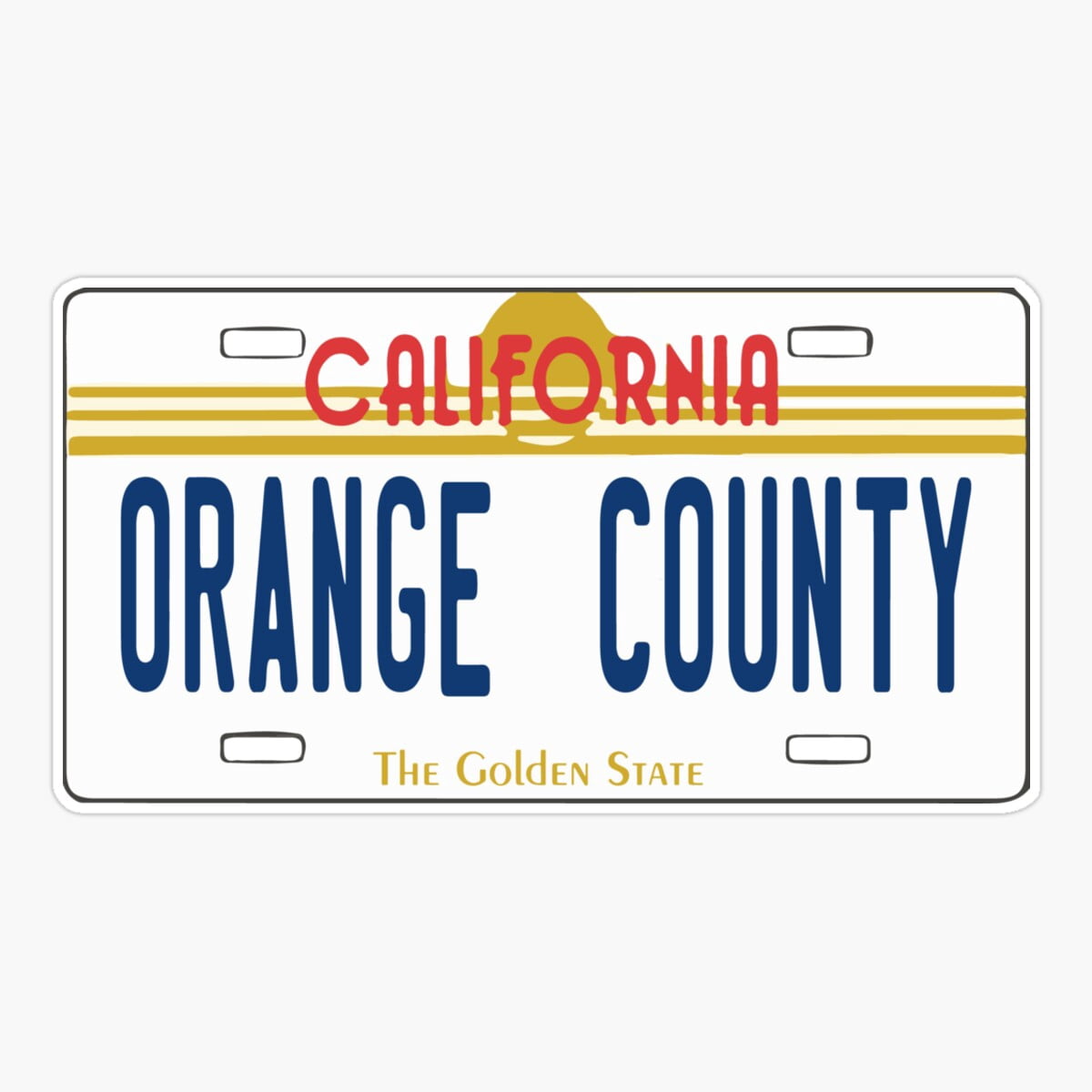 Maneki Orange County - California. Sticker, Phone Decal Water Bottle ...
