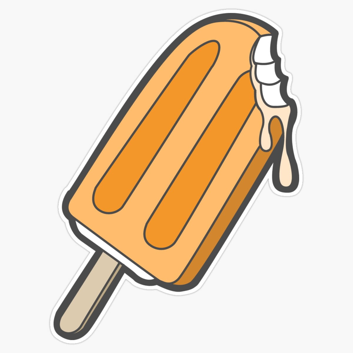 Maneki Orange Summer Popsicle Er, Phone Decal Water Bottle Stickers Car ...