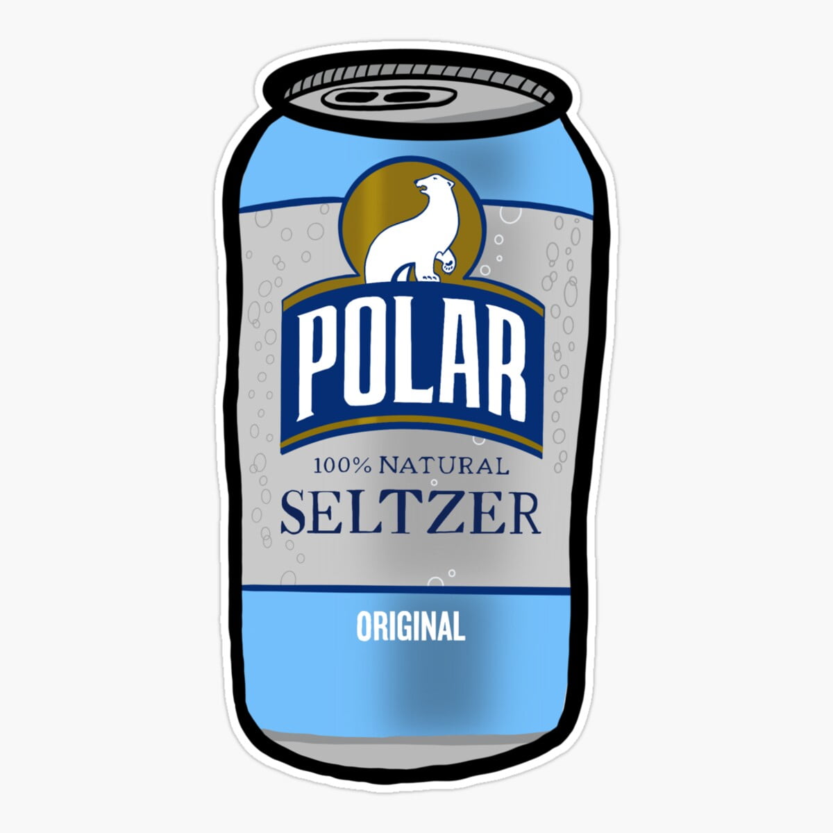 Maneki Original Polar Seltzer Er, Phone Decal Water Bottle Stickers Car ...