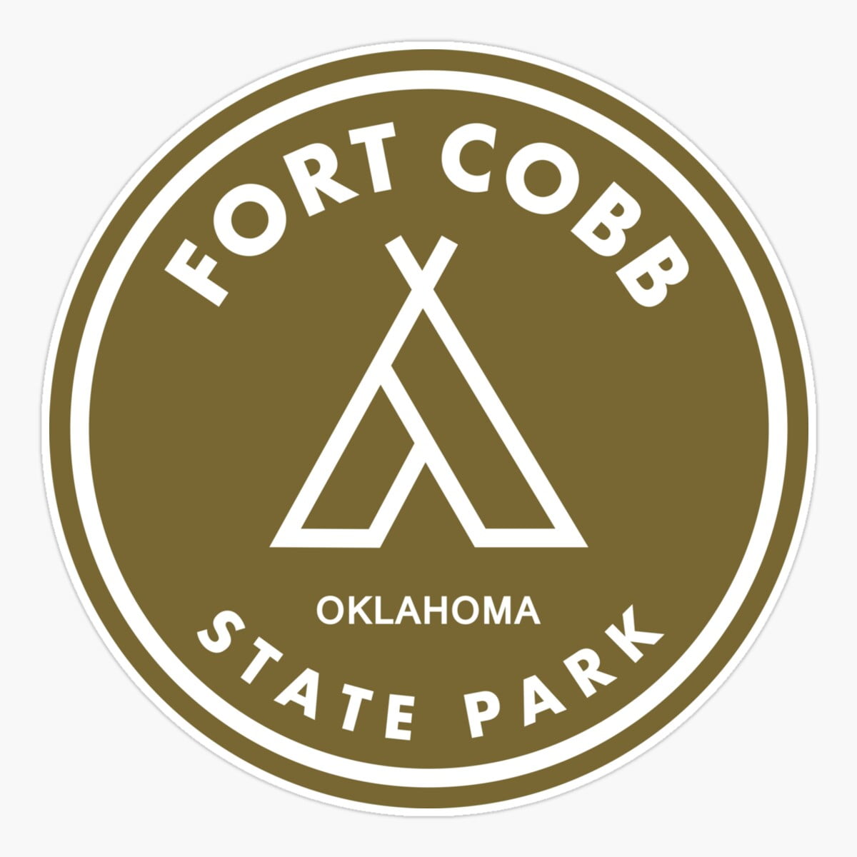 Maneki Ort Cobb State Park Oklahoma Tent Er, Phone Decal Water Bottle ...
