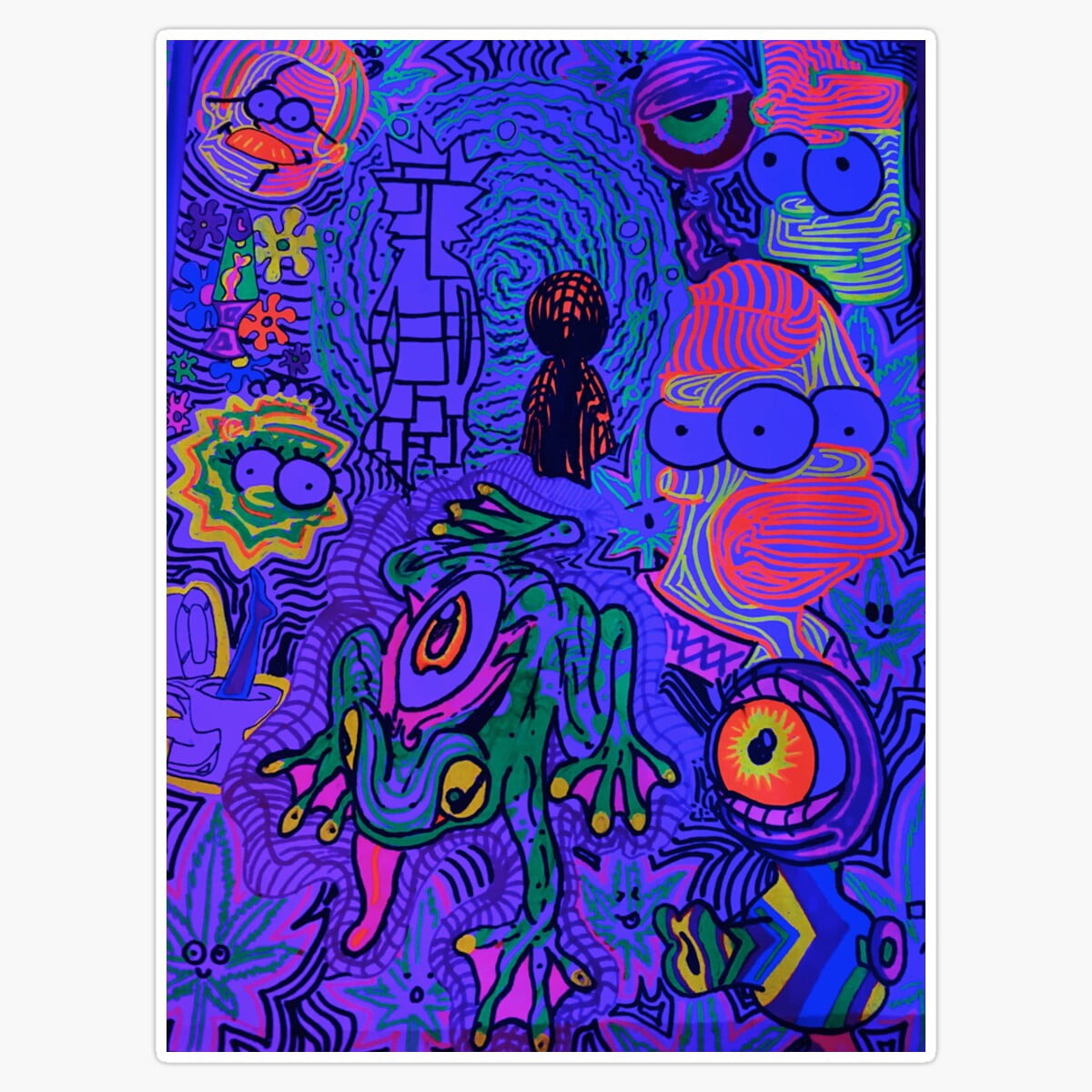 Maneki Other Trippy Dimension Er, Phone Decal Water Bottle Stickers Car ...