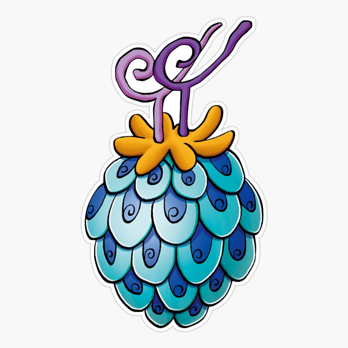 Maneki Ou Ou No Mi Devil Fruit Kaido Er Er, Phone Decal Water Bottle ...