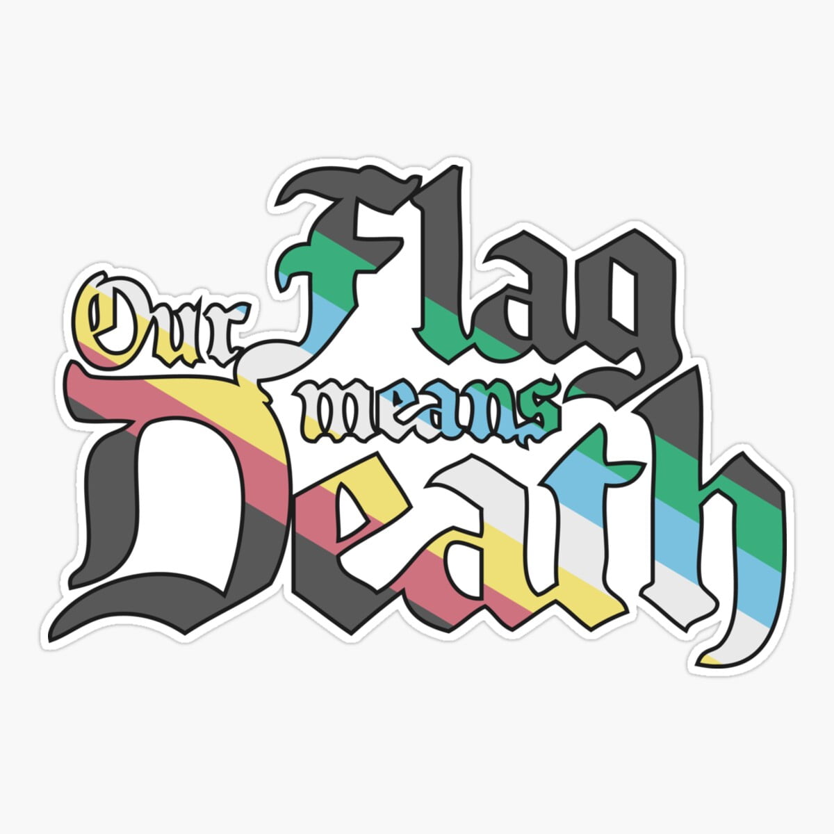 Maneki Our Flag Means Pride - Disability Er, Phone Decal Water Bottle ...