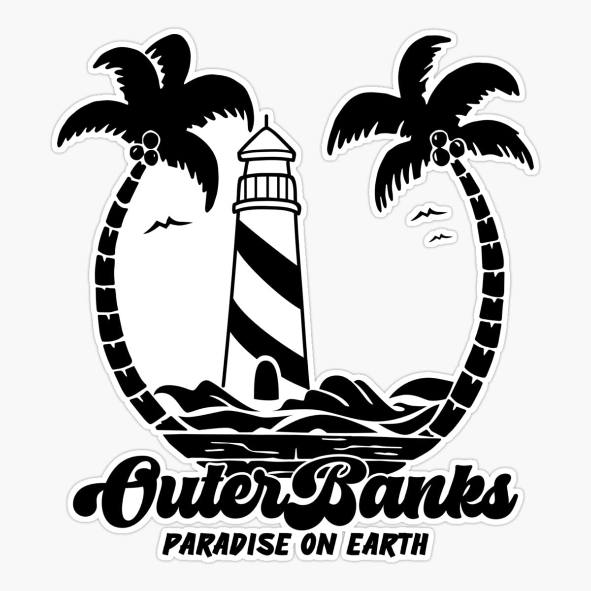 Maneki Outer Banks Paradise On Earth (Outer Banks) Er, Phone Decal ...