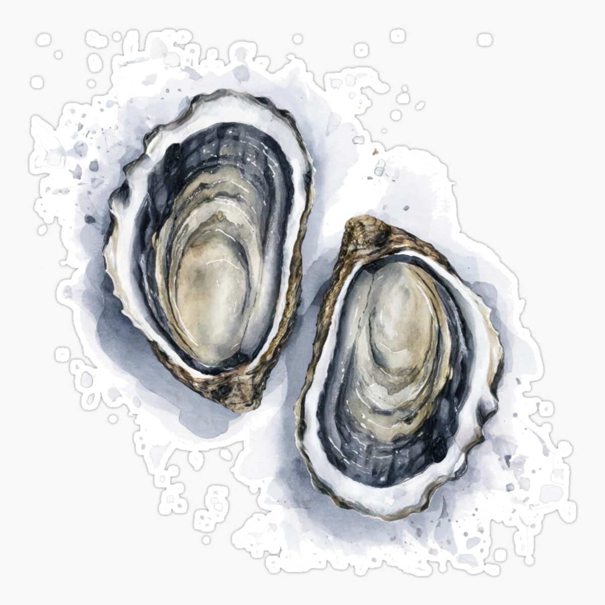 Maneki Oysters Sticker, Phone Decal Water Bottle Stickers Car Decals ...