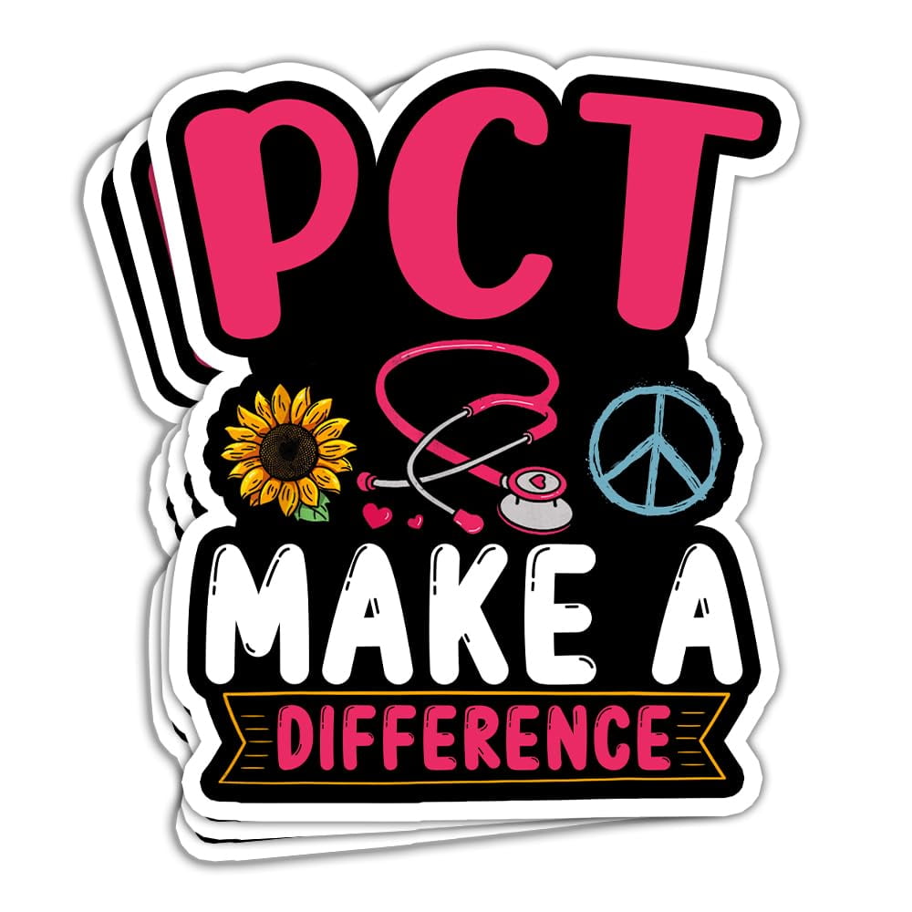 Maneki PCT Make A Different Patient Care Technician Sticker Patient ...