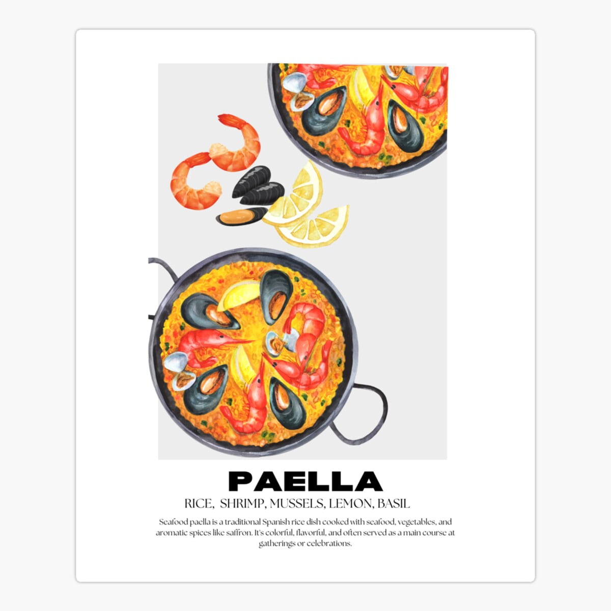 Maneki Paella Art Print | Inspired By Spanish Culinary Traditions And ...