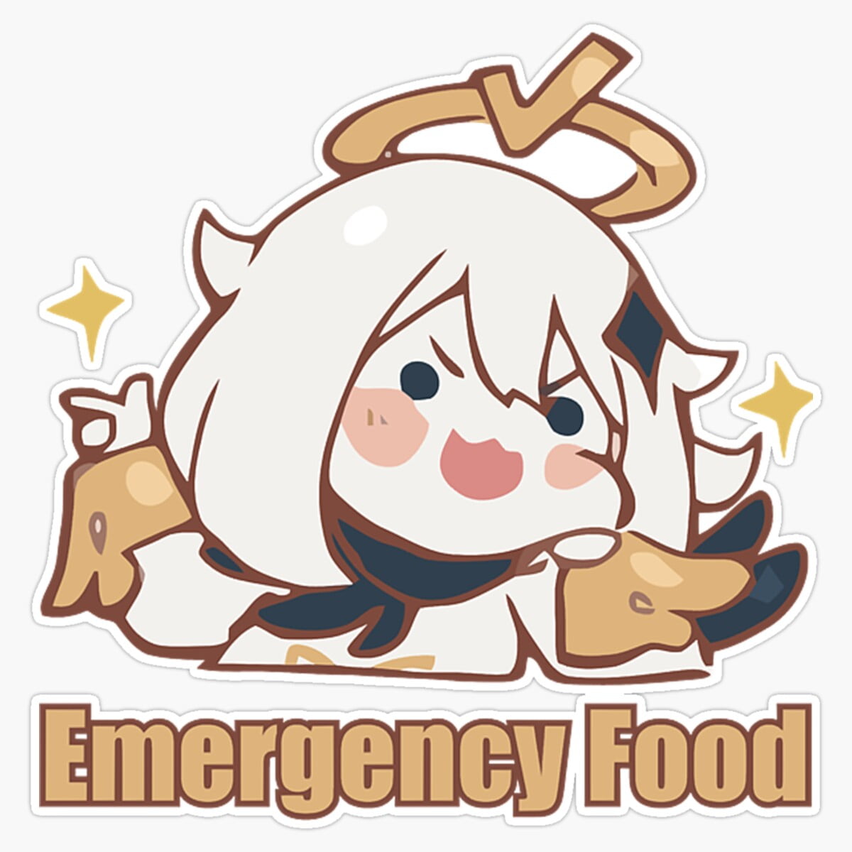 Maneki Paimon Genshin Impact Emergency Impact Er, Phone Decal Water ...