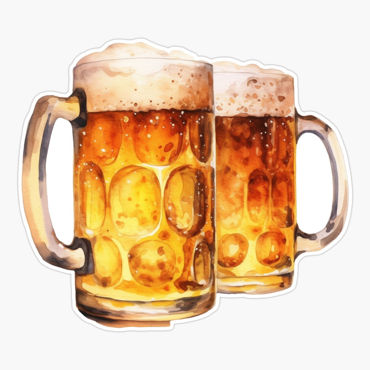 Maneki Pair Of Foamy Beer Steins Er, Phone Decal Water Bottle Stickers ...