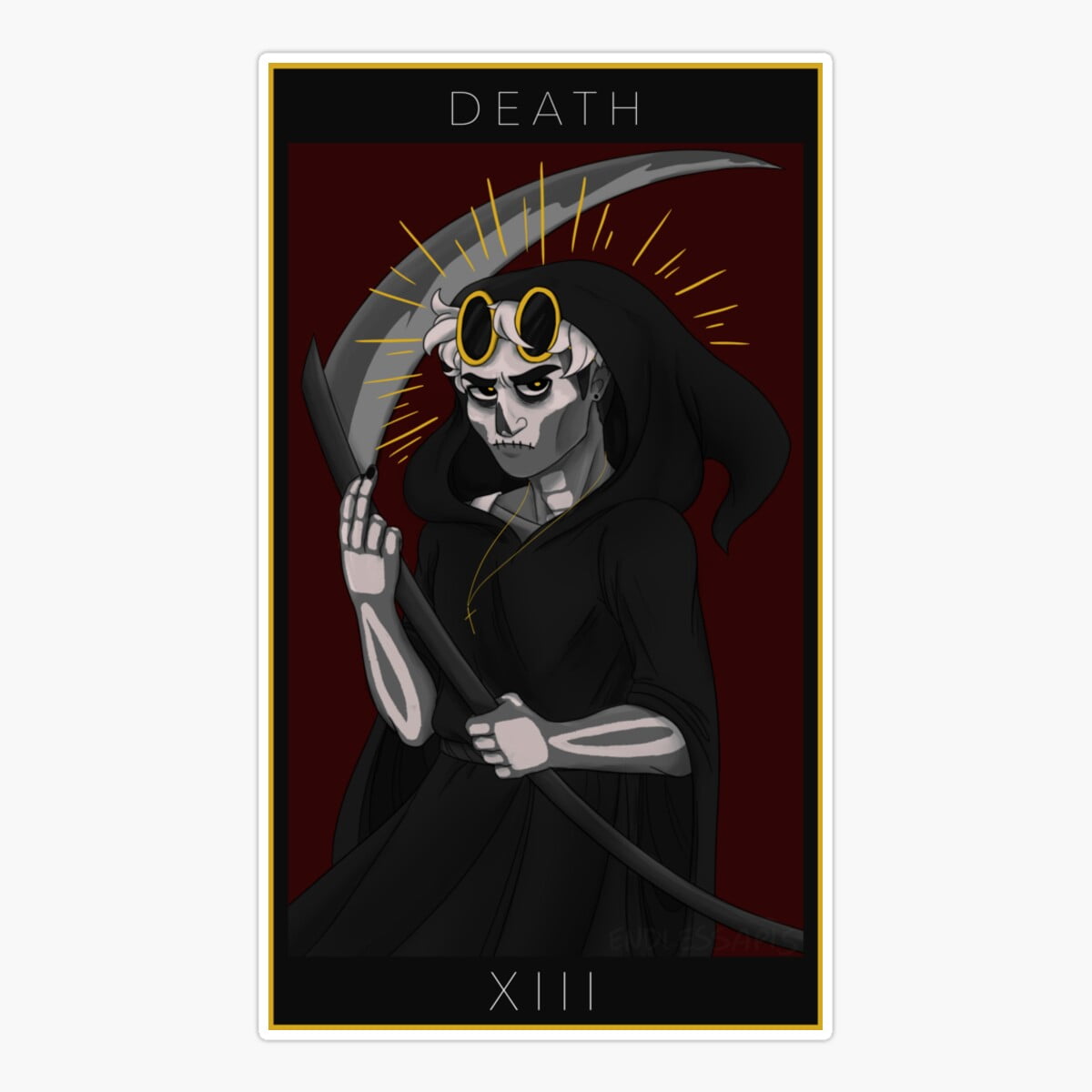 Maneki Pale White Horse Er, Phone Decal Water Bottle Stickers Car ...