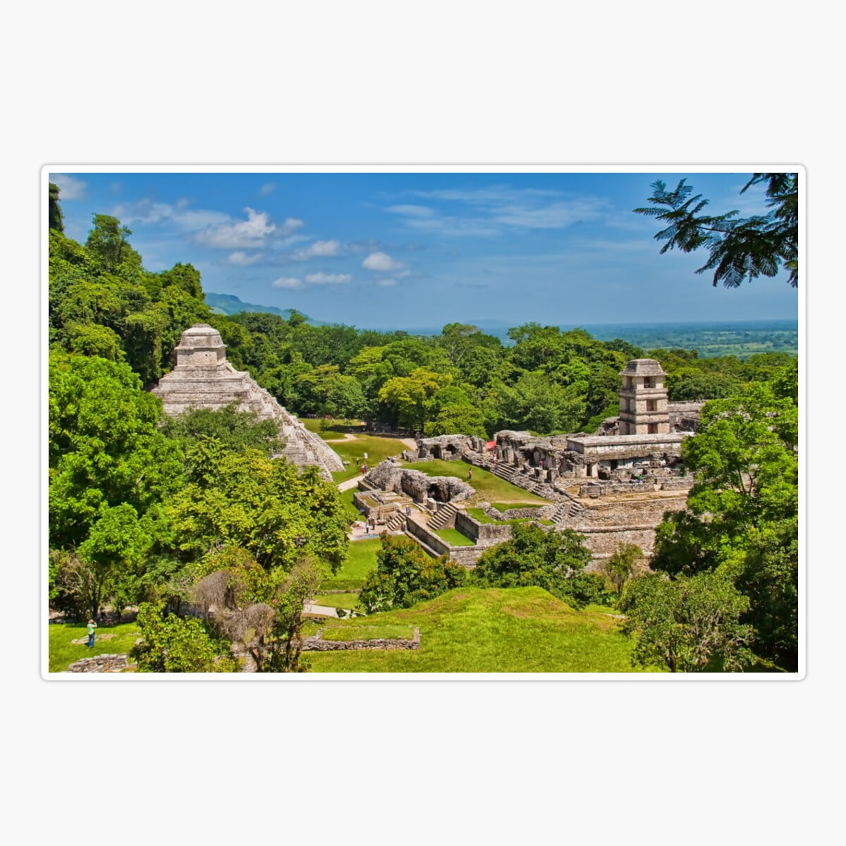Maneki Palenque. View Rom The Temple O The Cross. Sticker, Phone Decal ...