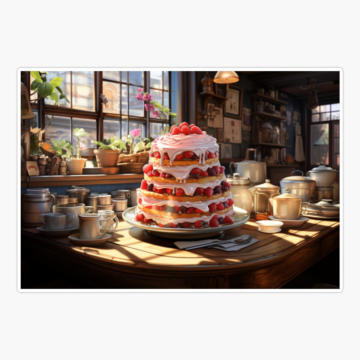 Maneki Pan Cake Puzzle Sticker, Phone Decal Water Bottle Stickers Car ...