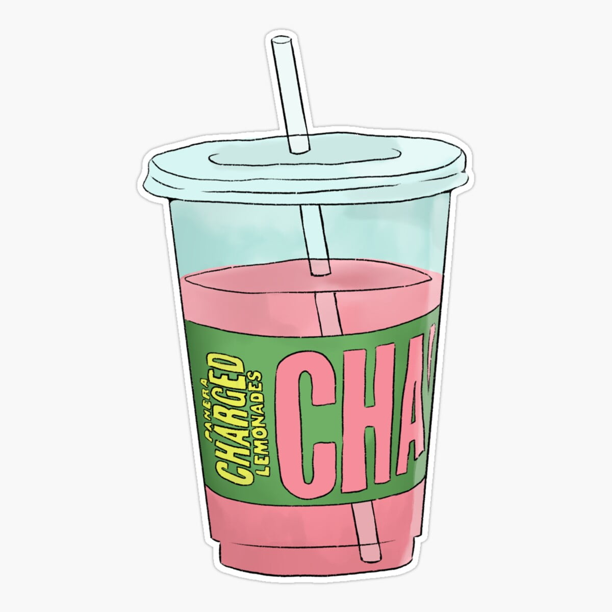 Maneki Panera Charged Lemonade Aesthetic Er, Phone Decal Water Bottle ...