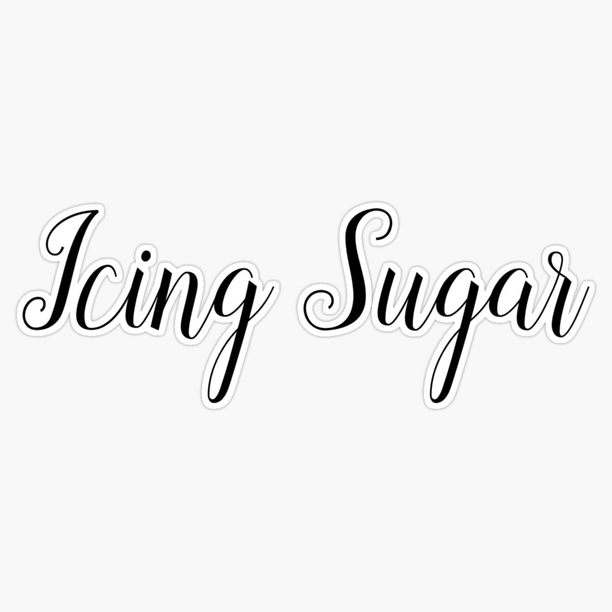 Maneki Pantry Kitchen Label Jar Icing Sugar Er, Phone Decal Water ...
