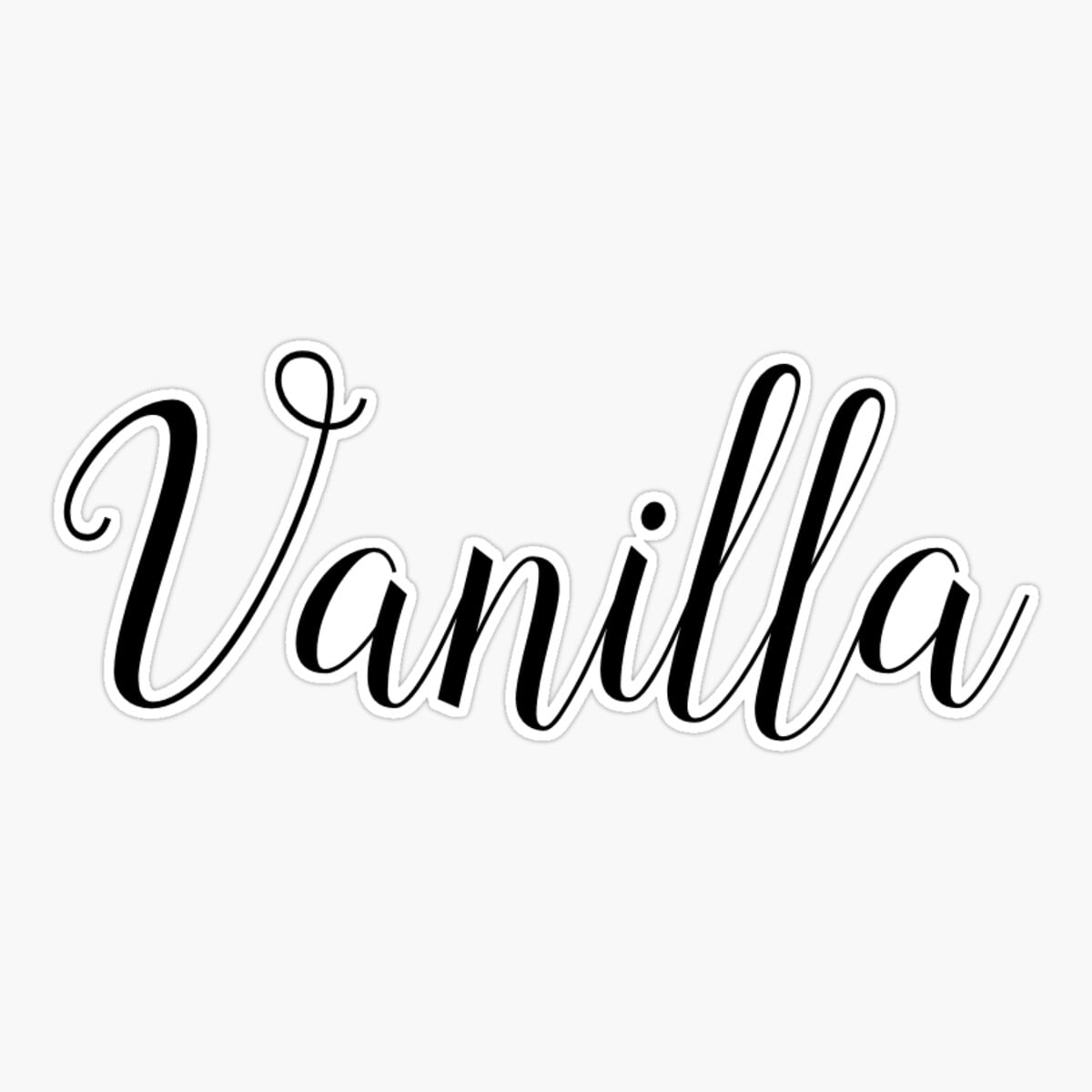 Maneki Pantry Kitchen Label Jar Vanilla Sticker, Phone Decal Water ...
