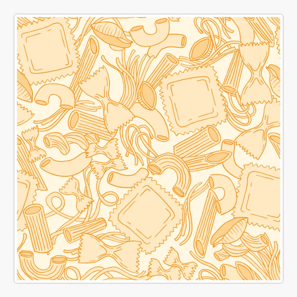 Maneki Pasta Party Sticker, Phone Decal Water Bottle Stickers Car ...