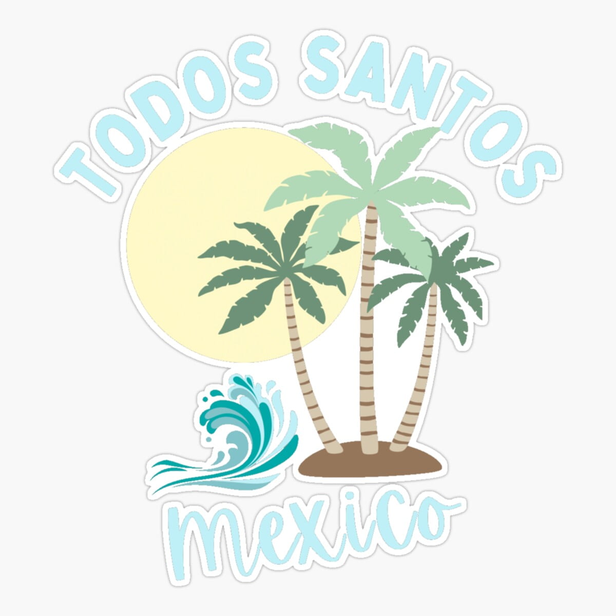 Maneki Pastel Todos Santos Mexico - Pale Blue - Beach / Vacation ...