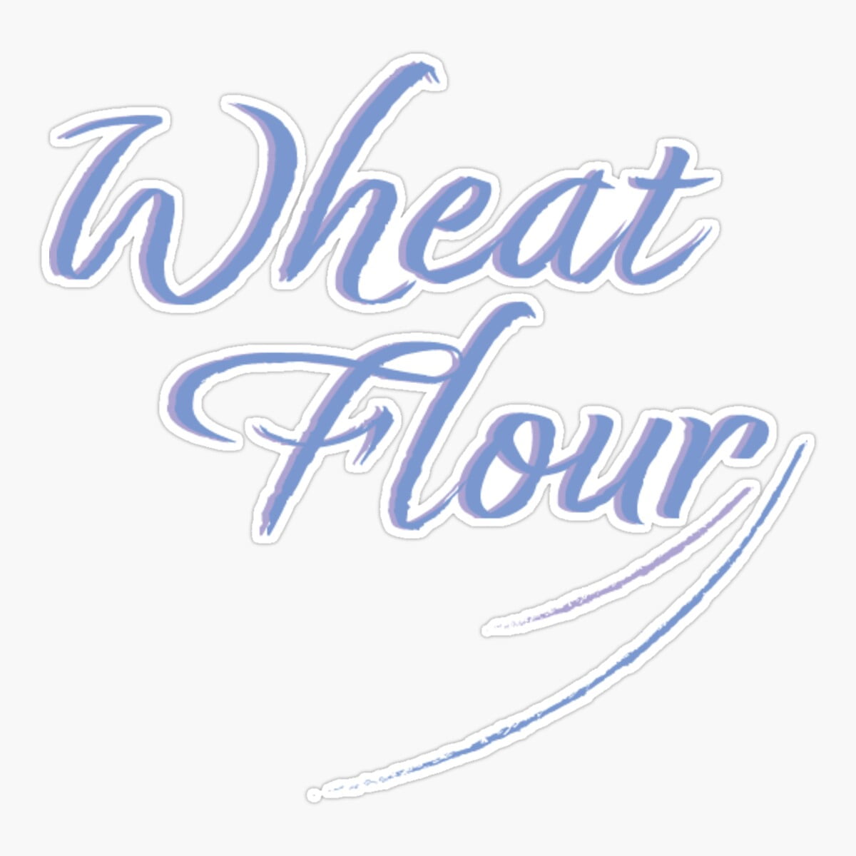 Maneki Pastel Wheat Lour Label Sticker, Phone Decal Water Bottle ...