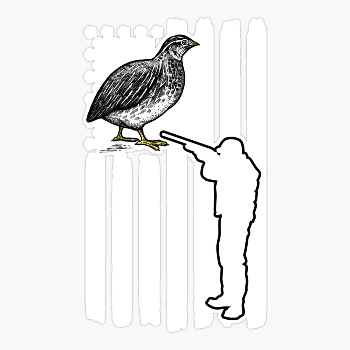 Maneki Patriot Quail Hunter American Lag A Bobwhite Quail Hunting Er ...